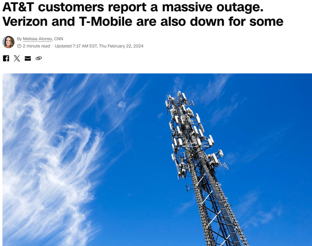 Cell phone disruption nationwide in the USA – One Cultura